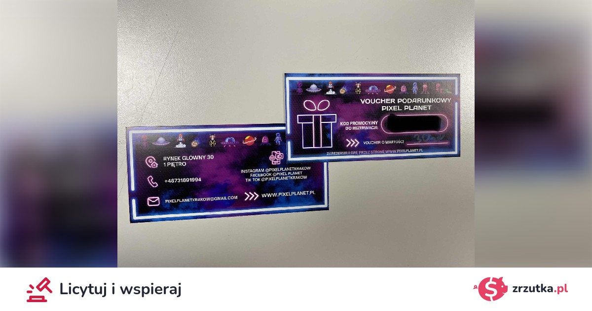 Voucher do Pixel Planet | Fundacja Na Rzecz Dzieci z Chorobą ...