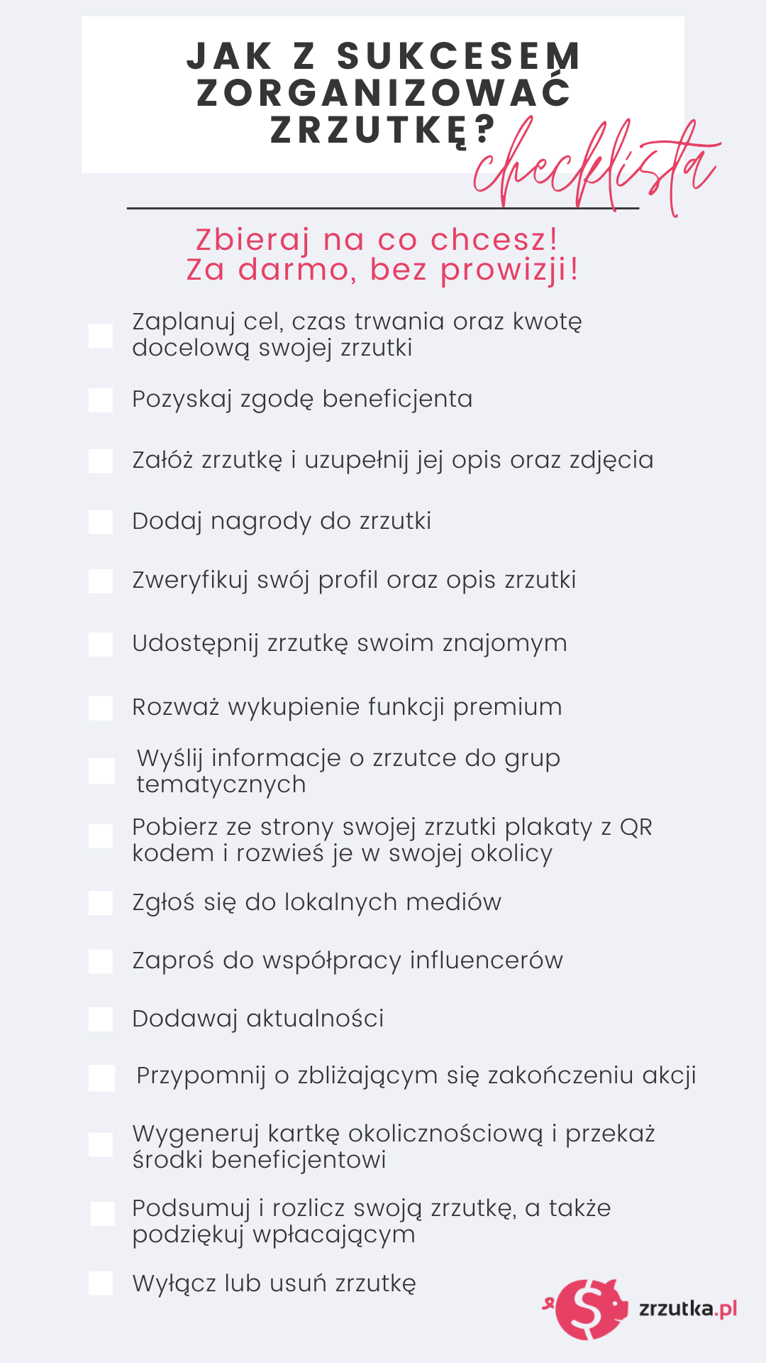 Jak z sukcesem zorganizować zrzutkę? Poradnik i checklista dla ...