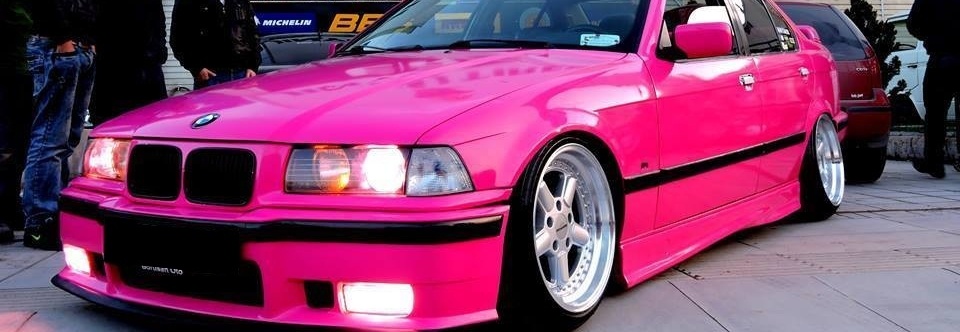 Różowe BMW e36 do wyzywania sebixów na CWA